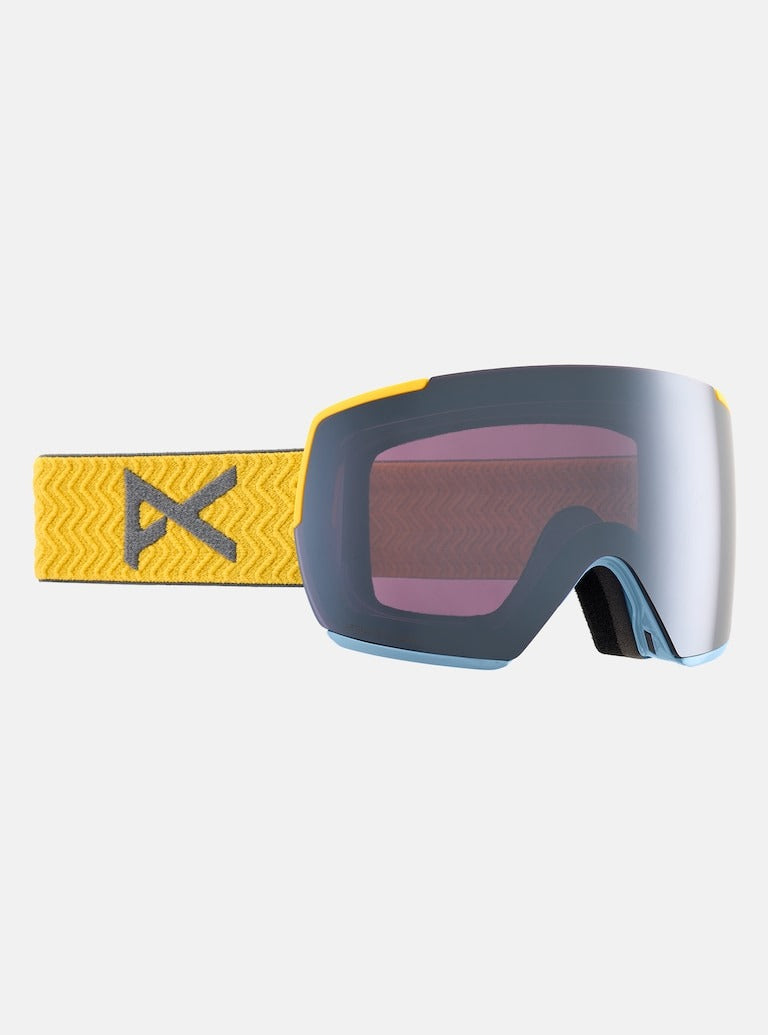 Anon M5 Goggles + Bonus Lens + MFI® Face Mask - GOLDEN/PRCV SUN ONYX ...